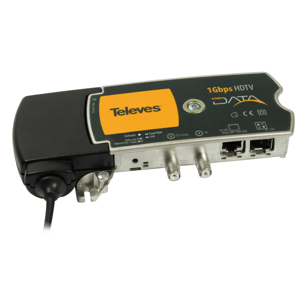 Televes CoaxData V1 Modem 1Gbps 2xRJ45 - Webshop Hertzinger