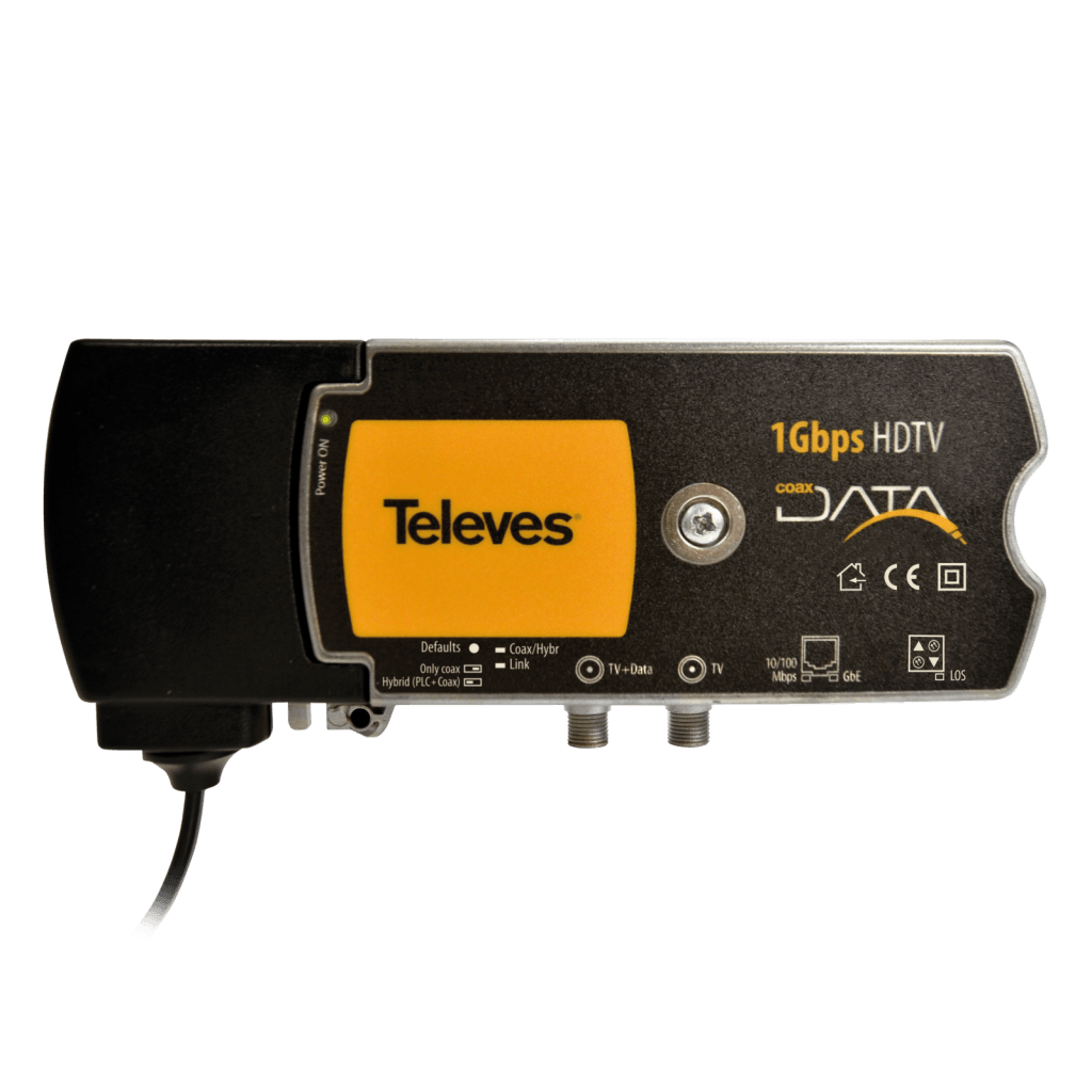Televes CoaxData V1 Modem 1Gbps 2xRJ45 - Webshop Hertzinger