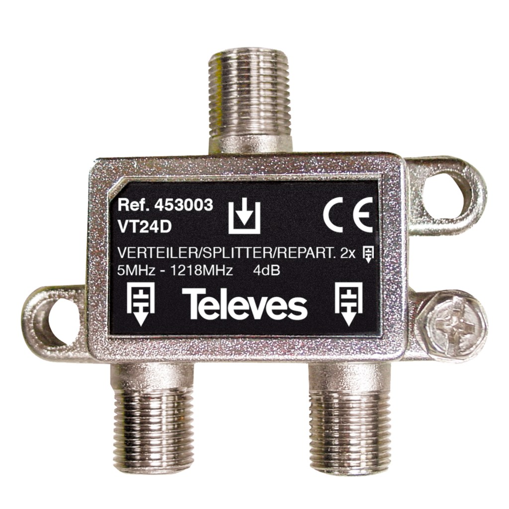 Televes Splitter 2-weg 5-1218 MHz. - Webshop Hertzinger